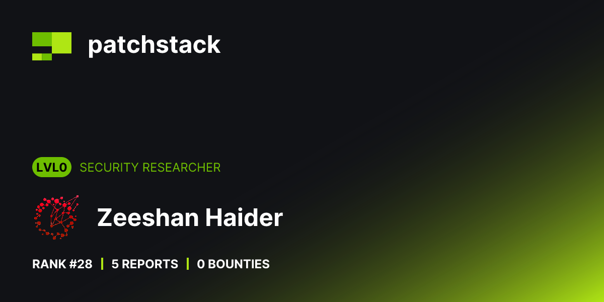 Zeeshan Haider - Patchstack