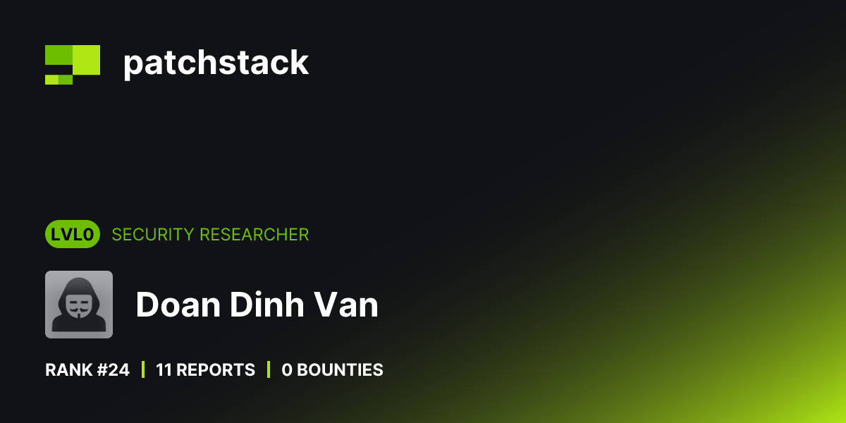 Doan Dinh Van - Patchstack