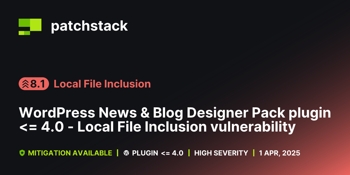 WordPress News & Blog Designer Pack plugin