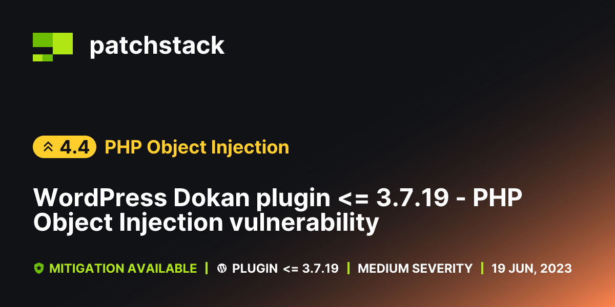 WordPress Dokan plugin