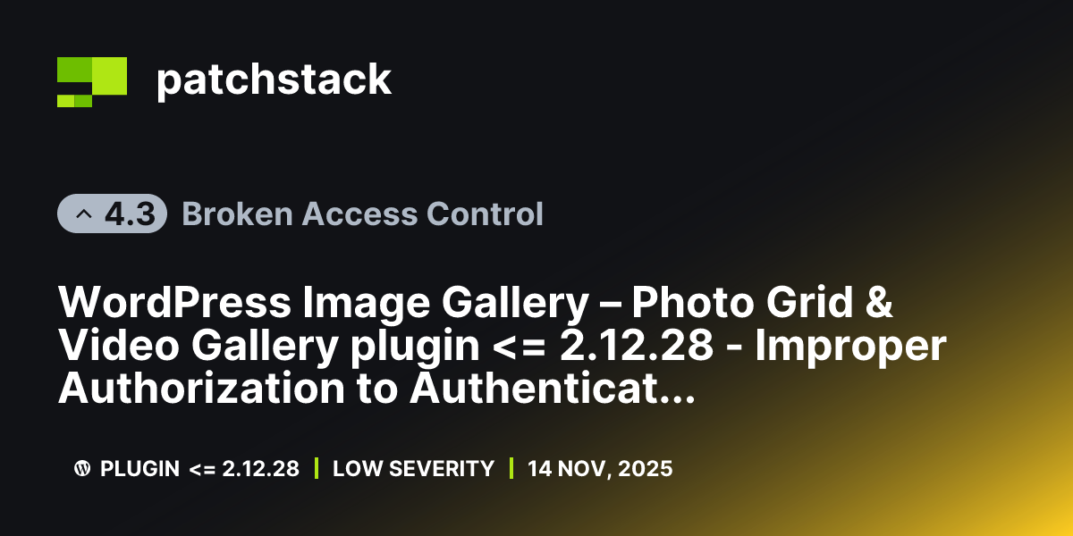 Broken Access Control in WordPress Modula Image Gallery Plugin - Patchstack