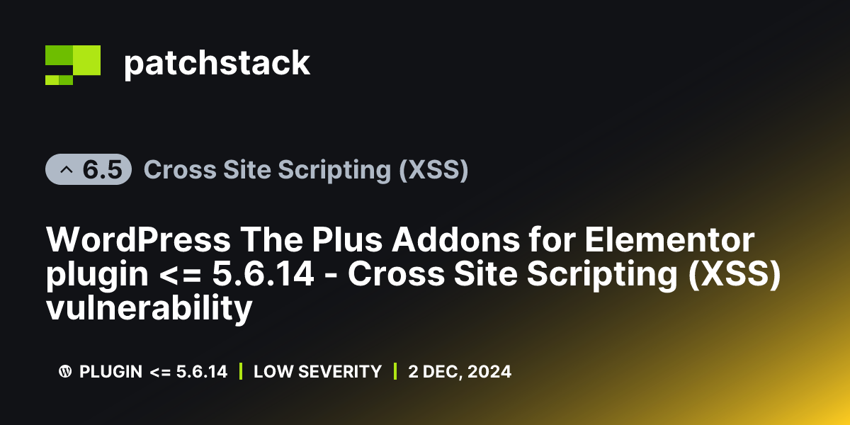 WordPress The Plus Addons for Elementor plugin