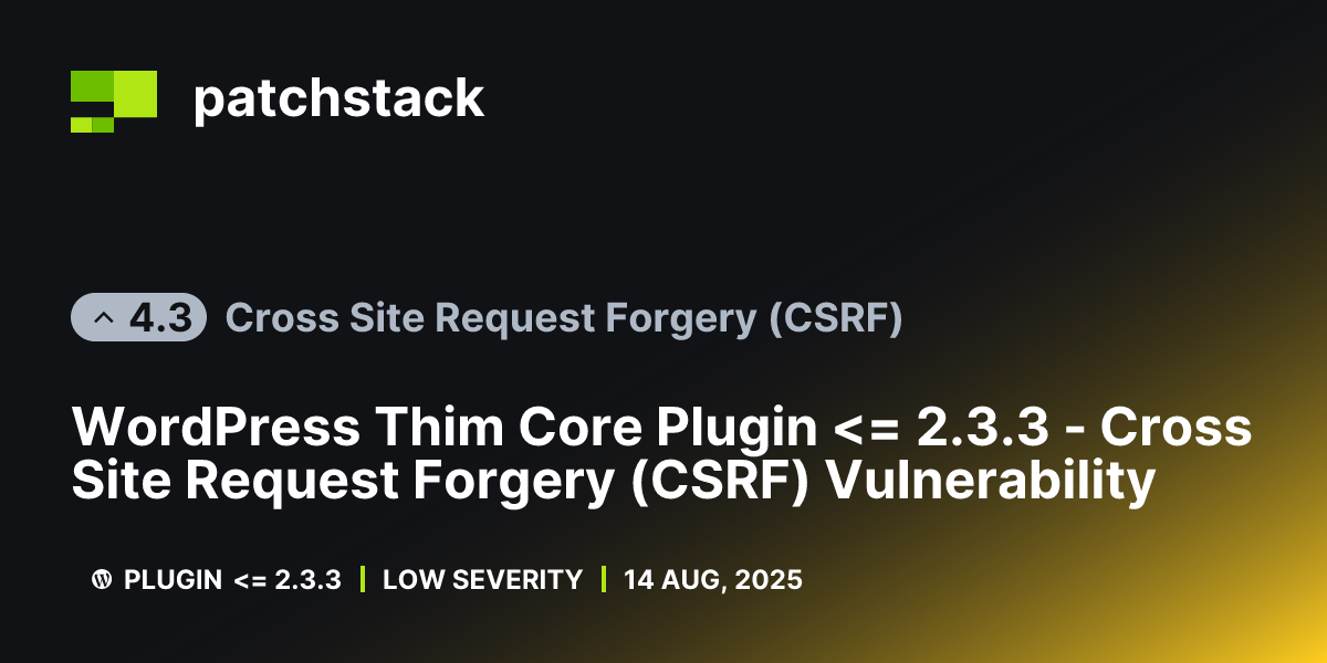 WordPress Thim Core Plugin