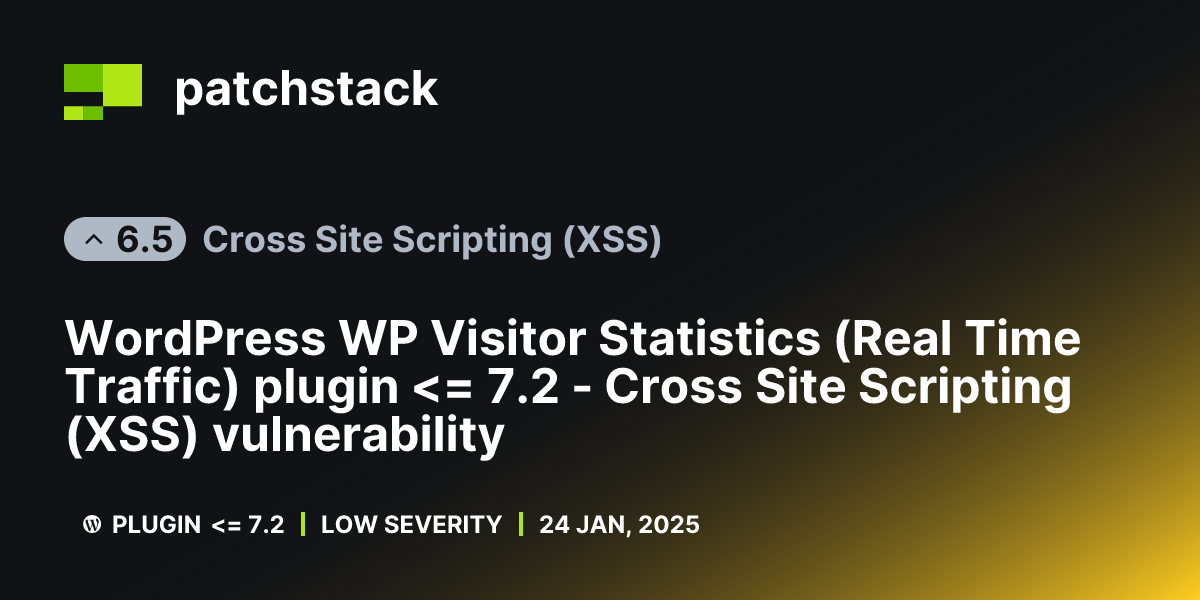 Cross Site Scripting (XSS) in WordPress WP Visitor Statistics (Real Time Traffic) Plugin ...